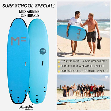 Mick Fanning Soft Boards Surf School Special – Freedom Boardsports