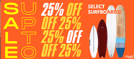 Mid Season Surfboard Special – Freedom Boardsports